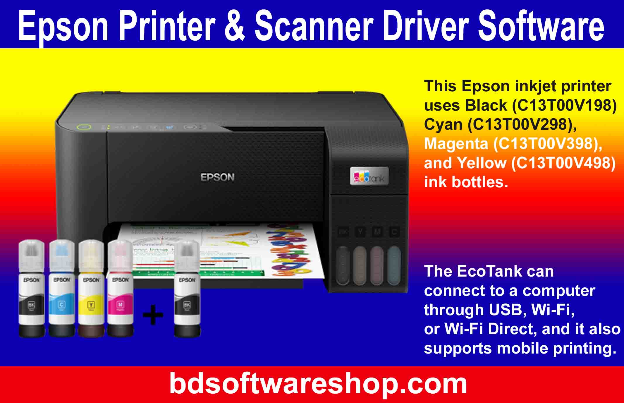 Download Install Scanner Epson L3110 Epson EcoTank L3110 Printer Spare